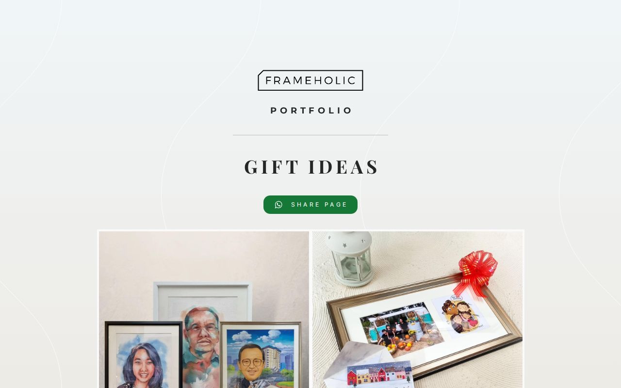 Gift Ideas | Frameholic Portfolio